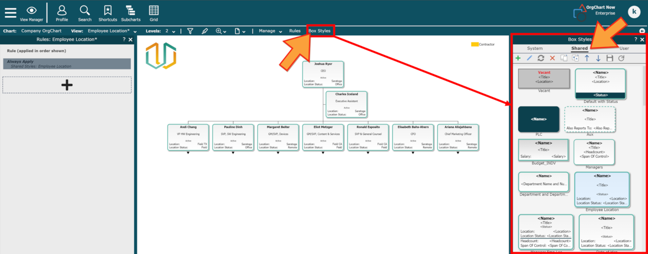 Rule-Driven Charting Example